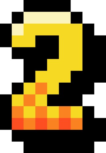 Pixel 8 bit font and alphabet letters numbers Vector Image