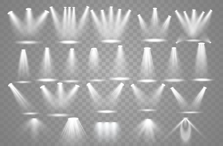 Spotlight light effect Royalty Free Vector Image