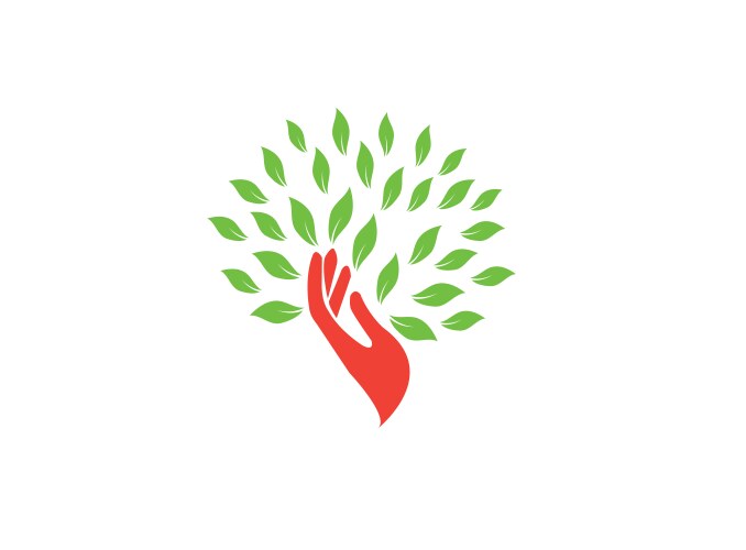 Family tree parenting logo icon symbol design Vector Image