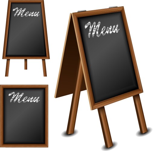 Menu board Royalty Free Vector Image - VectorStock