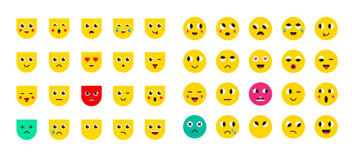 78 smileys Royalty Free Vector Image - VectorStock