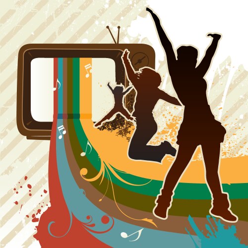 Talk show background Royalty Free Vector Image