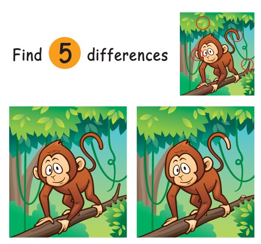 Find differences game for children Royalty Free Vector Image