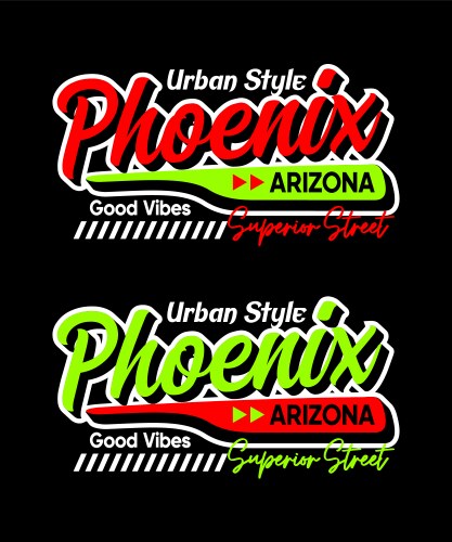 Phoenix urban calligraphy typeface superior Vector Image