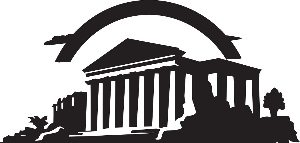 Greek architectural heritage logos in inspiring Vector Image