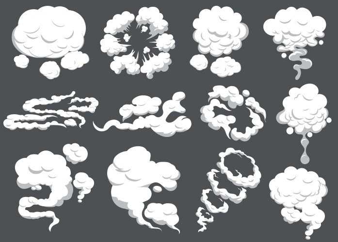 Cartoon smoke Vector Images & Graphics for Commercial Use | VectorStock