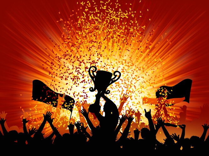 Cheering Crowd Silhouette Png