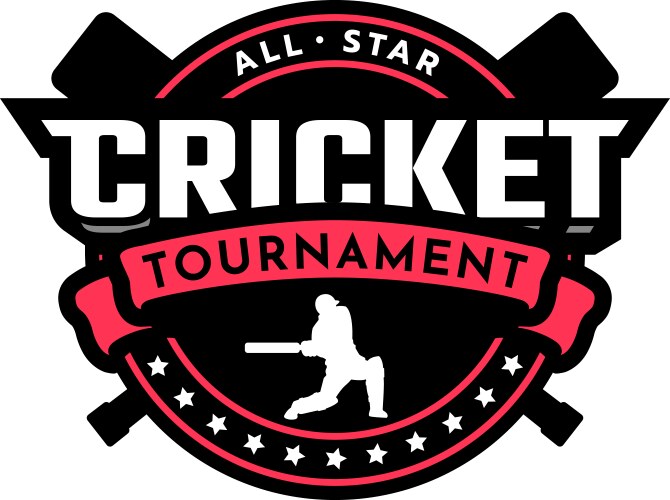 Cricket helmet with ball from a splash Royalty Free Vector