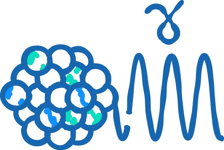 Graph of electromagnetic waves icon doodle Vector Image