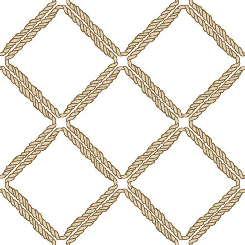 Seamless nautical rope pattern square knot Vector Image