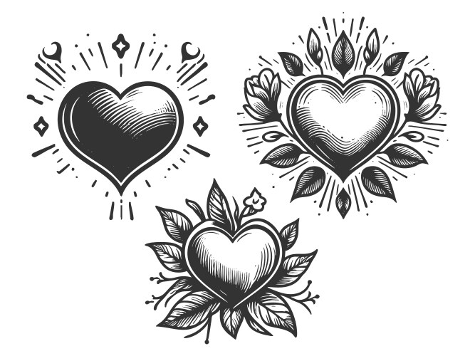 Heart Sketch Vector Images (over 98,000)