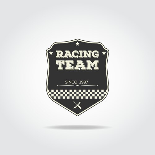 Racing club frame Royalty Free Vector Image - VectorStock
