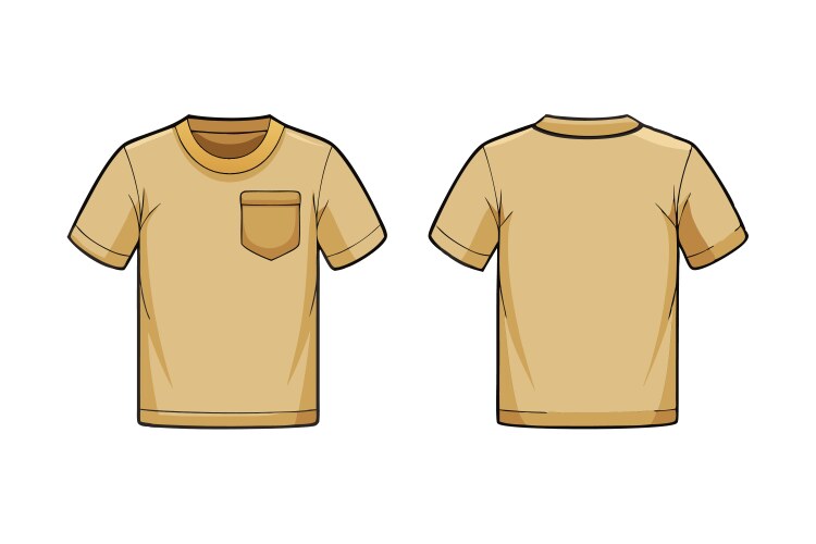 Plain T-Shirt Back and Front Vector Images (over 180)