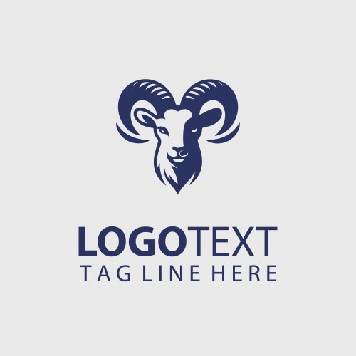 Goat logo Royalty Free Vector Image - VectorStock