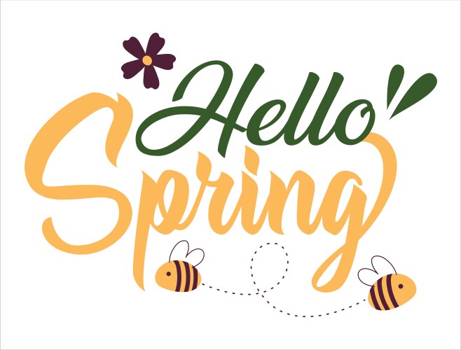 Hello spring Vector Images & Graphics for Commercial Use | VectorStock