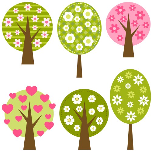 Spring set Royalty Free Vector Image - VectorStock
