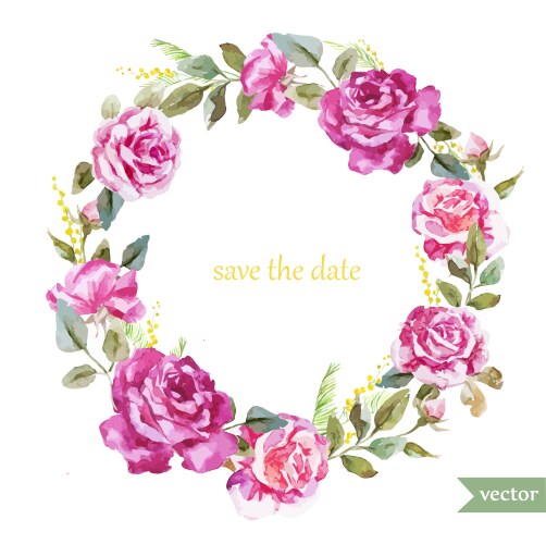 Rose frame Royalty Free Vector Image - VectorStock