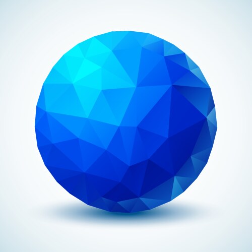 Colorful crystal ball Royalty Free Vector Image