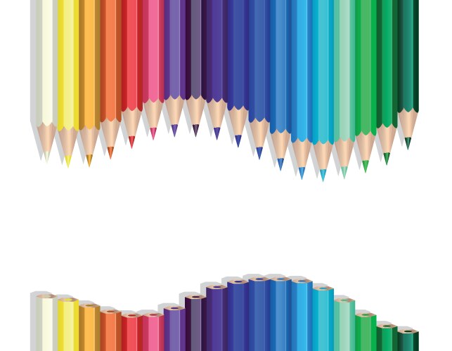 Color pencils Royalty Free Vector Image - VectorStock