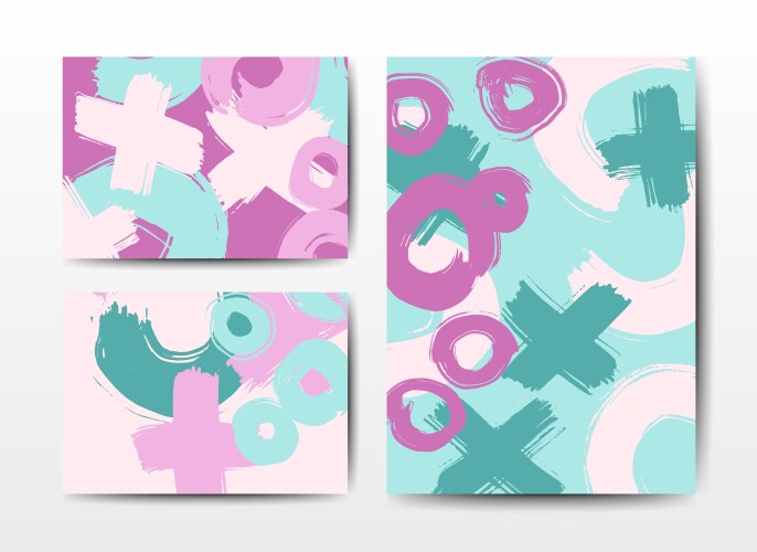 Grunge revival pattern artwork design composition Vector Image