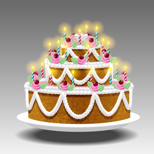 Birthday Cake Draw Vector Images (over 17,000)