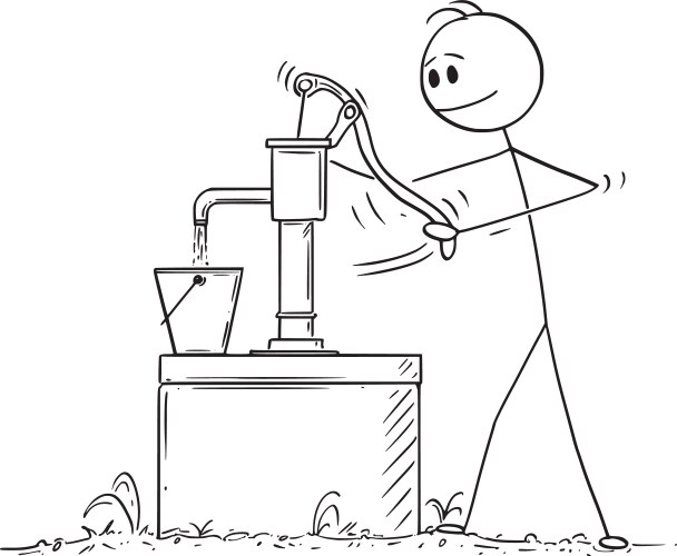 Water pump Royalty Free Vector Image - VectorStock
