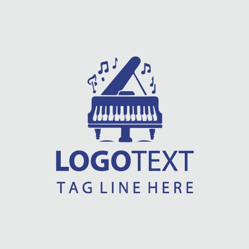 Piano logo Royalty Free Vector Image - VectorStock