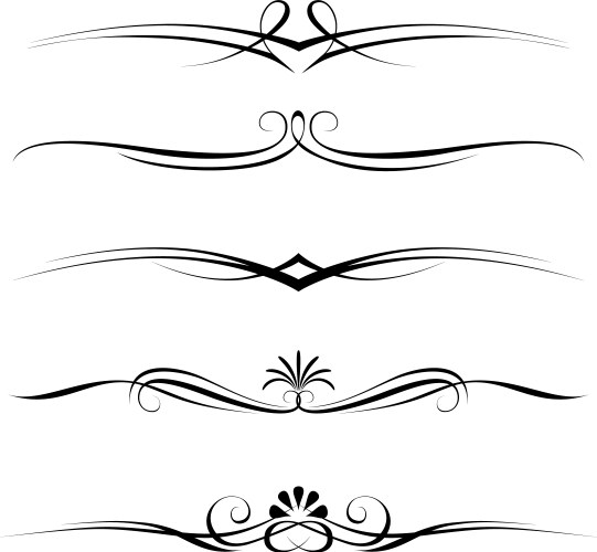 Decorative elements Royalty Free Vector Image - VectorStock