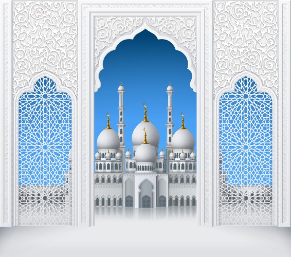 Islamic mosque during daytime Royalty Free Vector Image