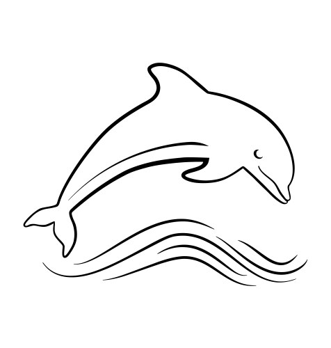 Dolphin Outline Vector Images (over 7,400)