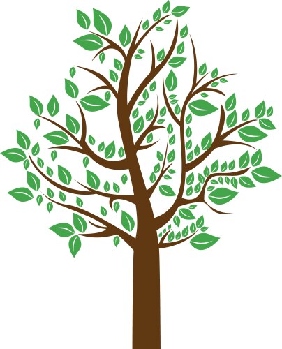 Summer frame with branches of tree and green Vector Image