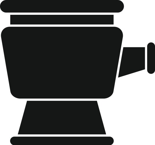 Electric water pump icon connecting using cable Vector Image