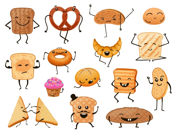 Bread Cartoon Vector Images (over 59,000)