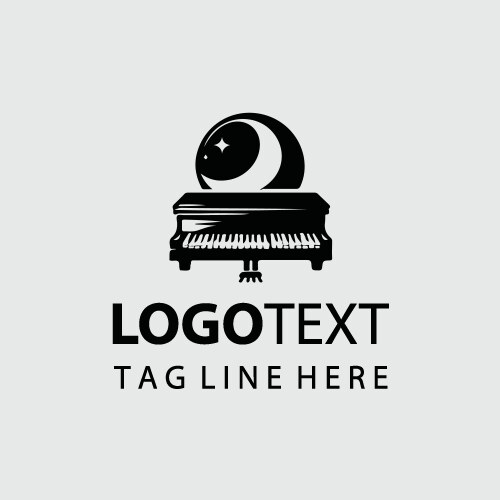 Piano logo Royalty Free Vector Image - VectorStock