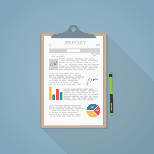 Report documents research Royalty Free Vector Image