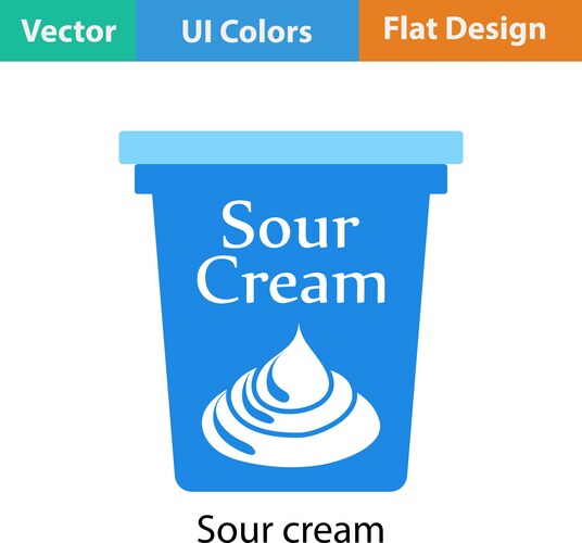 Coloring book sour cream Royalty Free Vector Image