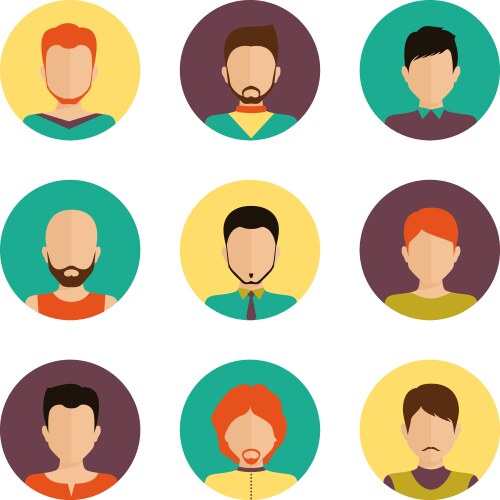 Business man set Royalty Free Vector Image - VectorStock