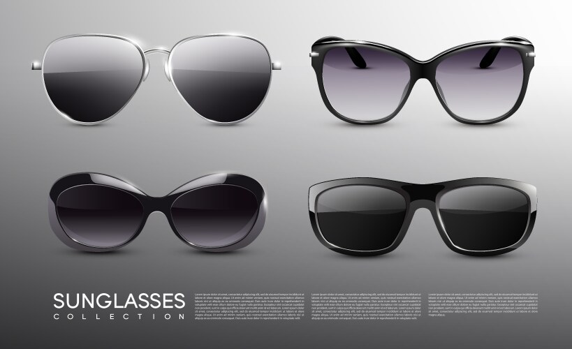 Sunglasses realistic Royalty Free Vector Image