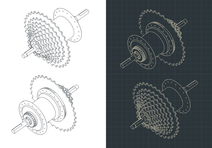 Bike blueprint bicycle Vector Images & Graphics for Commercial Use ...