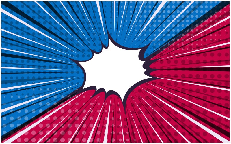 Comic super bright template Royalty Free Vector Image