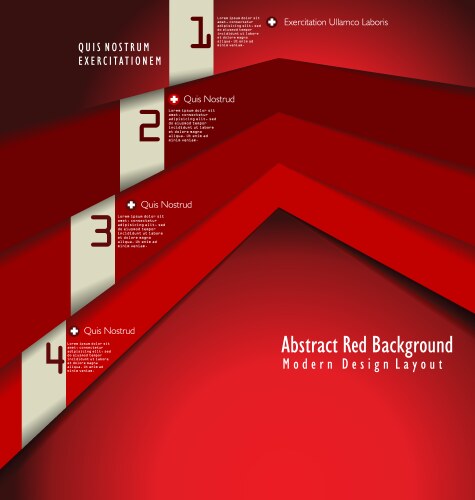 Certificate template design with red modern Vector Image