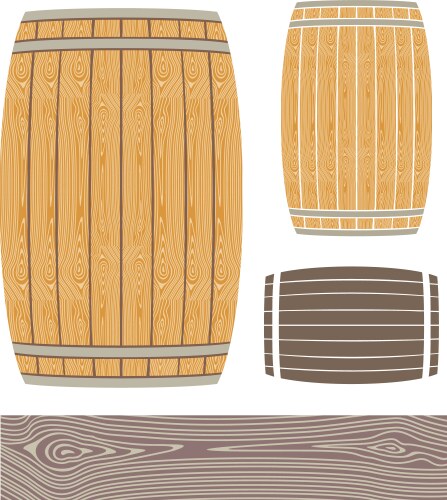 Barrel on a red background Royalty Free Vector Image