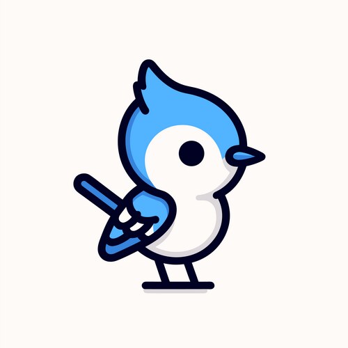 Blue jay icon Royalty Free Vector Image - VectorStock