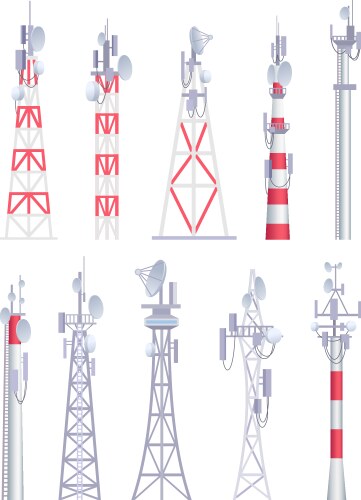 Cellular Tower Vector Images (over 4,300)