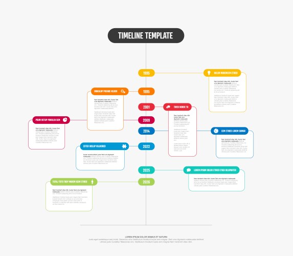 Infographics Vertical Timeline Vector Images (over 2,300)