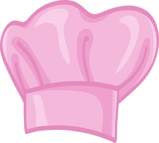 Chef hat doodle drawing cartoon Royalty Free Vector Image