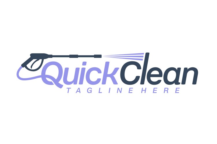 Deep clean logo deep clean lettering logo Vector Image