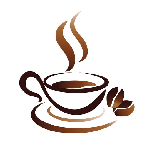 Icon of coffee cup Royalty Free Vector Image - VectorStock