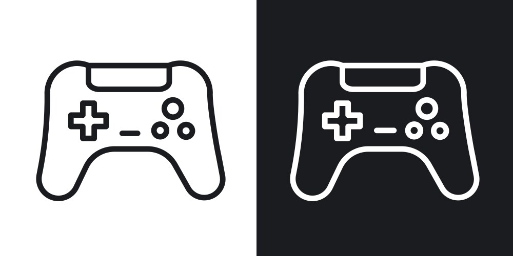 Gamepad icon set Royalty Free Vector Image - VectorStock