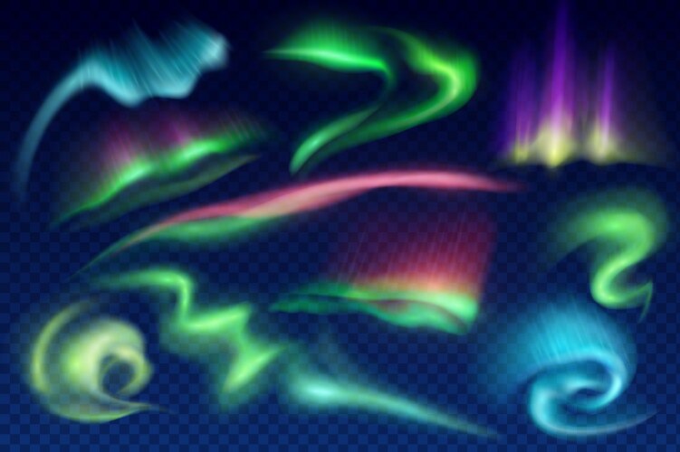 Transparent Background Northern Lights Vector Images (over 500)